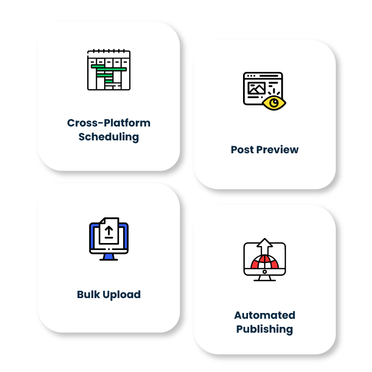 Social Post Scheduling for Small Businesses - EngageBay